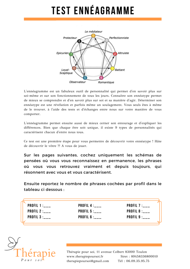 Découvrir l'Ennéagramme - Thérapie pour soi : Hypnotiseur et ...